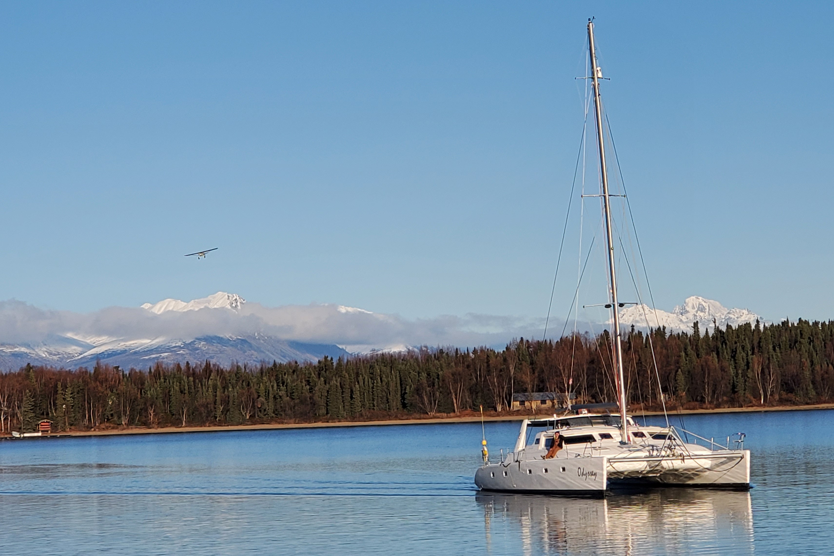 Odyssey (our sailboat) - Lake Clark Alaska